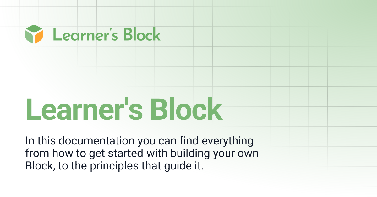 Learner's Block